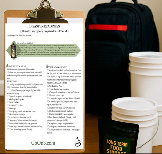 Ultimate Emergency Preparedness Checklist – GoOnThree